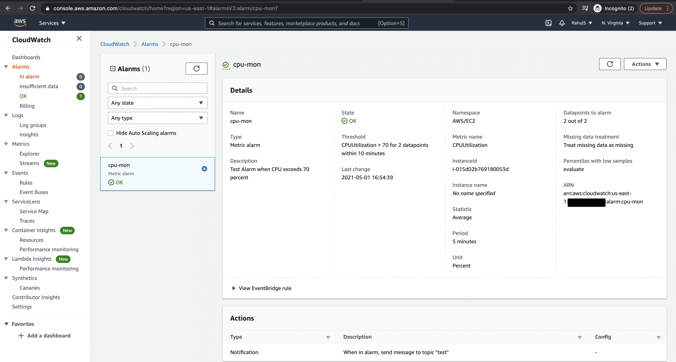 How to manage AWS Cloudwatch using aws cli Cộng Đồng Linux