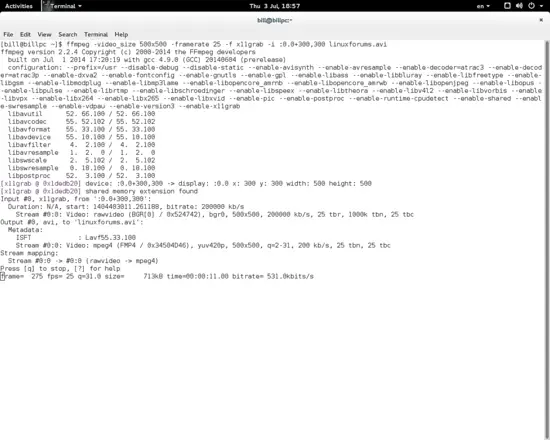 How to do simple screencasting on Linux