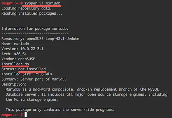 OpenSUSE Administation with Zypper