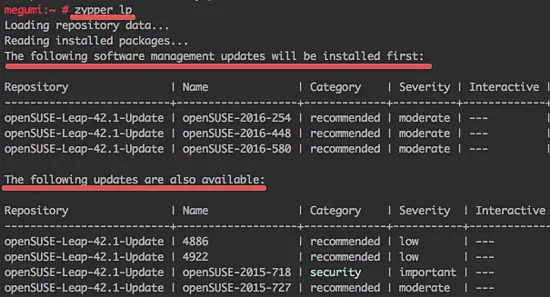 OpenSUSE Administation with Zypper
