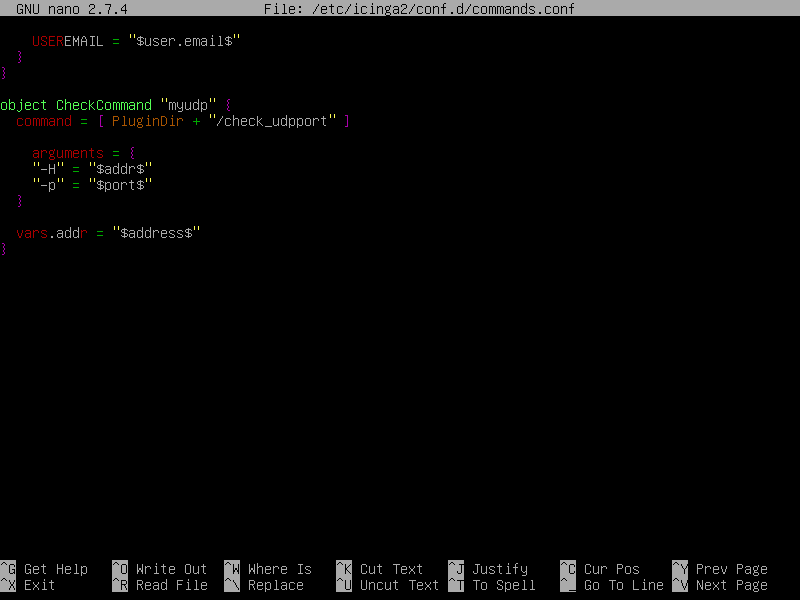 Add a new Host and Services to be Monitored by Icinga 2