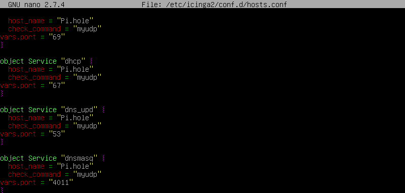Add a new Host and Services to be Monitored by Icinga 2