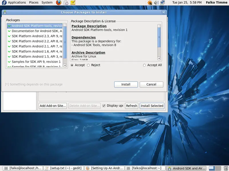 Setting Up An Android App Build Environment With Eclipse Android Sdk Phonegap Fedora 14