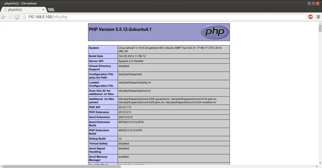 Ubuntu 1410 Lamp Server Tutorial With Apache 2 Php 5 And Mysql Mariadb