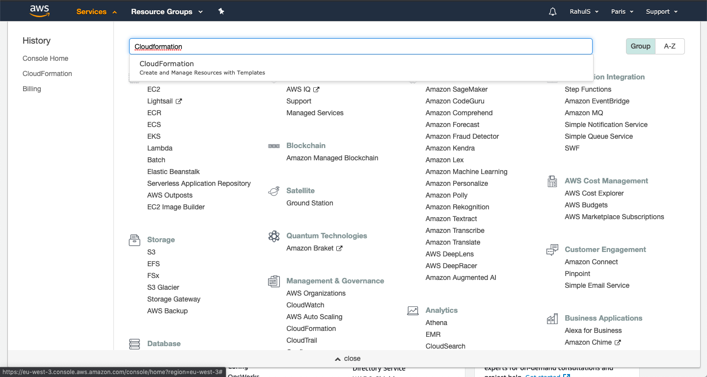 How to use Cloudformation to create a VPC on AWS