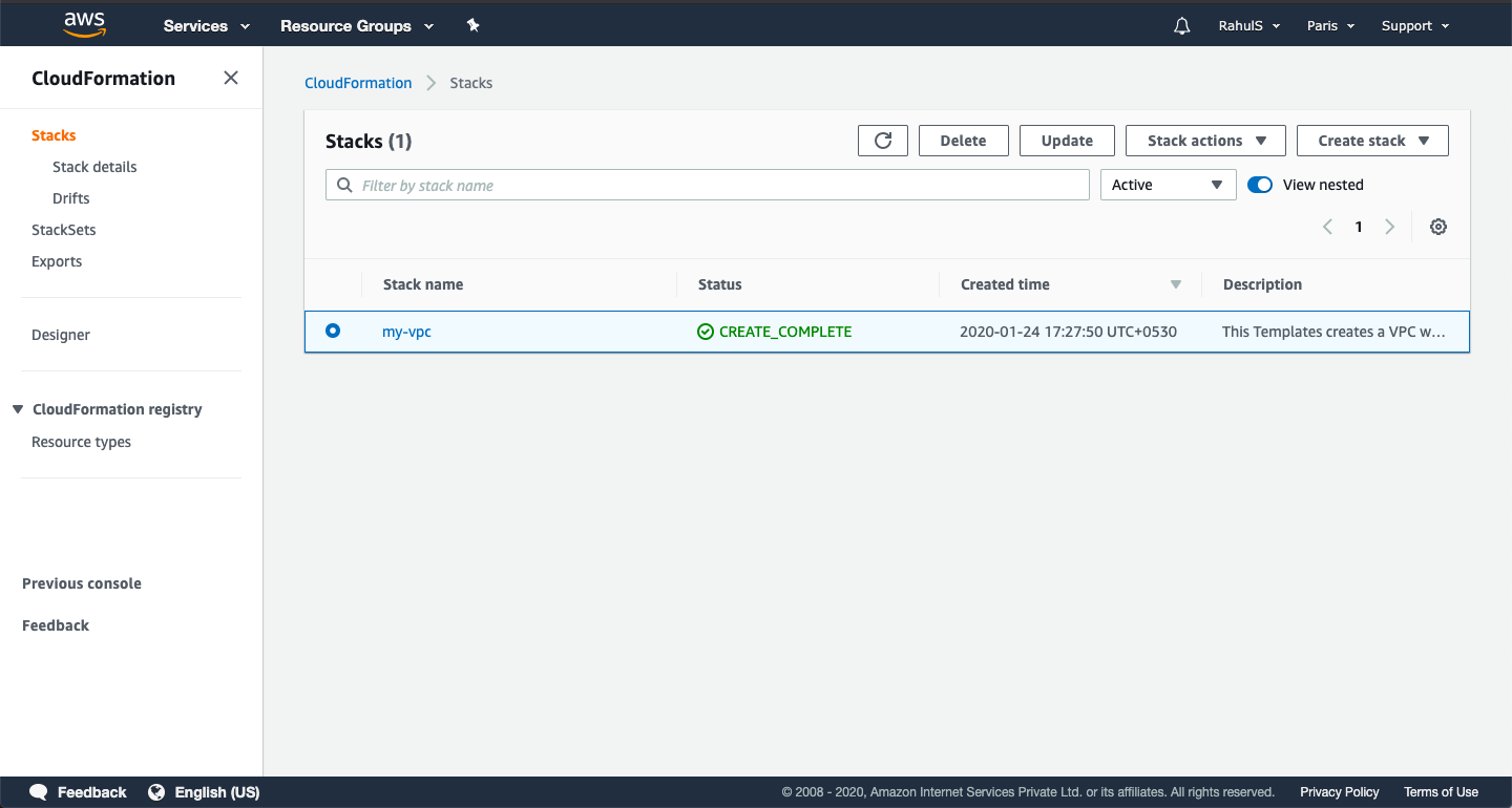 How To Use Cloudformation To Create A Vpc On Aws
