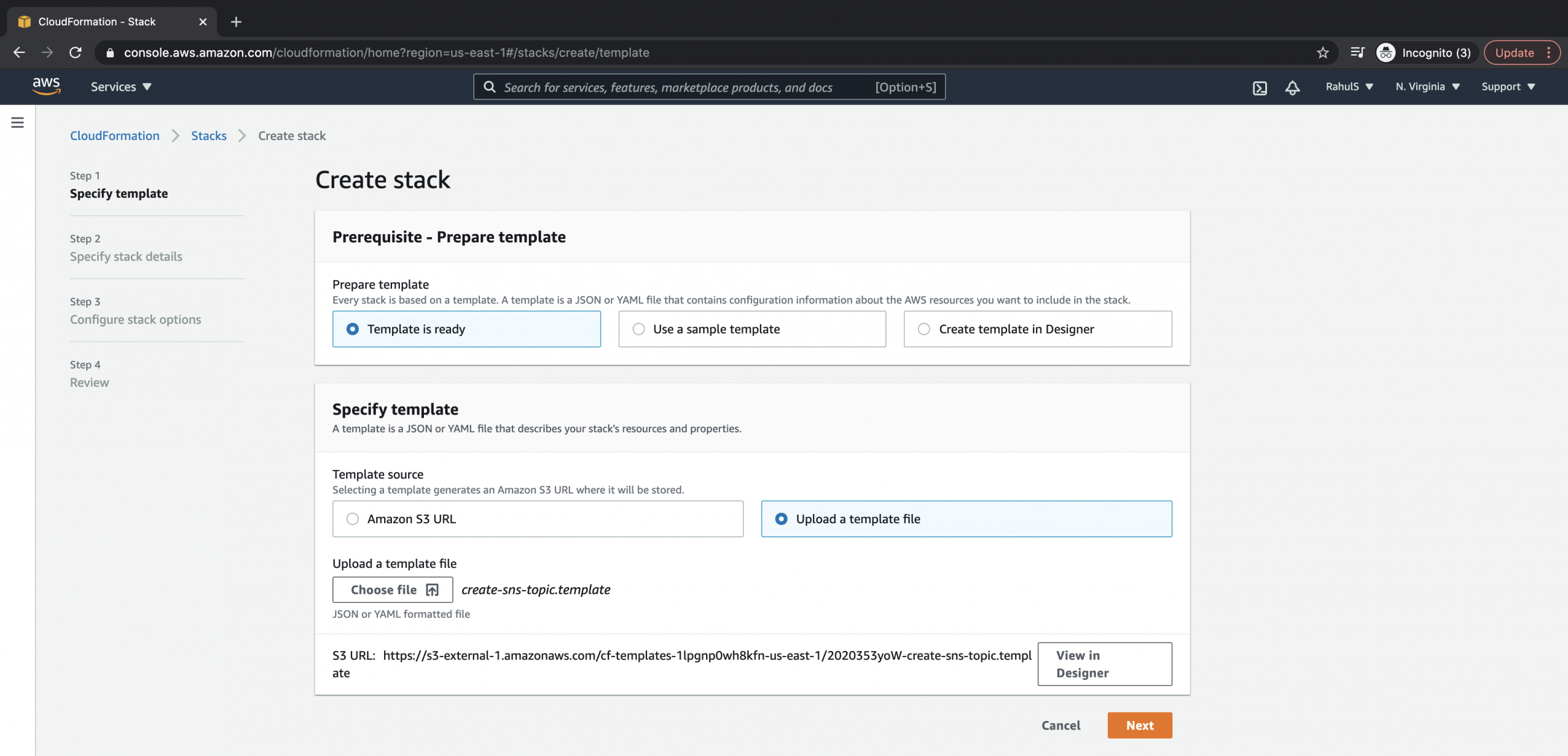 How To Use Cloudformation To Create An Sns Topic On Aws 4738