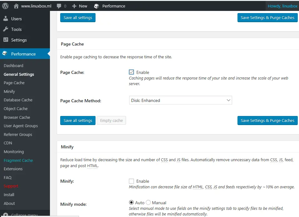 Configure WordPress with W3 Total Cache and CloudFlare CDN in LAMP
