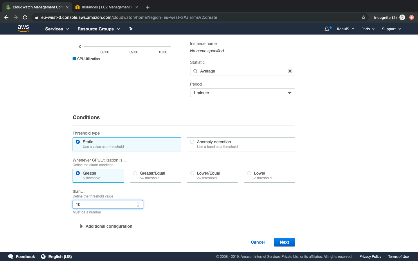 How To Create An Alarm For An Ec2 Instance With Cloudwatch