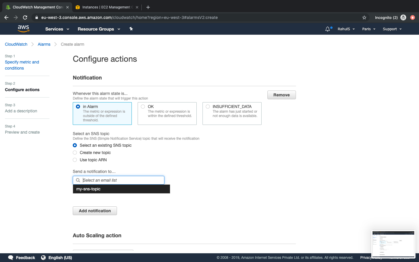 How To Create An Alarm For An Ec2 Instance With Cloudwatch