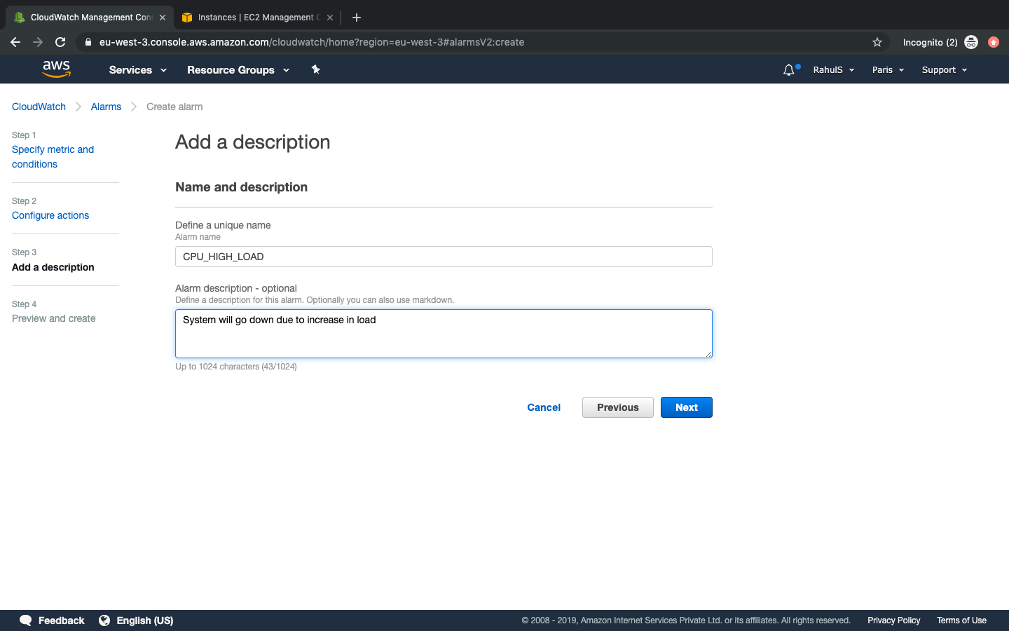 How To Create An Alarm For An Ec2 Instance With Cloudwatch