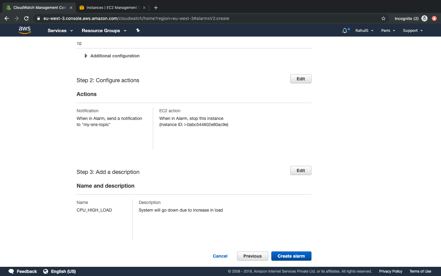 How To Create An Alarm For An Ec2 Instance With Cloudwatch