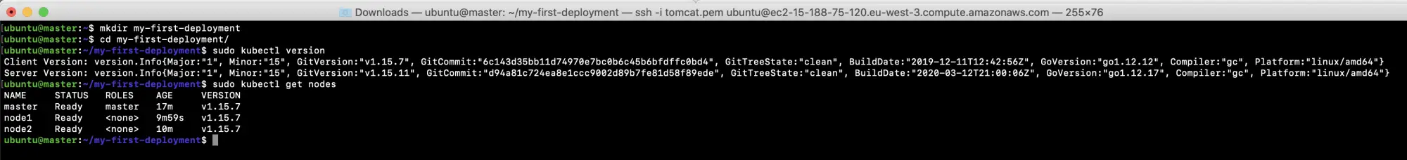 Creating Your First Deployment On A Kubernetes Cluster