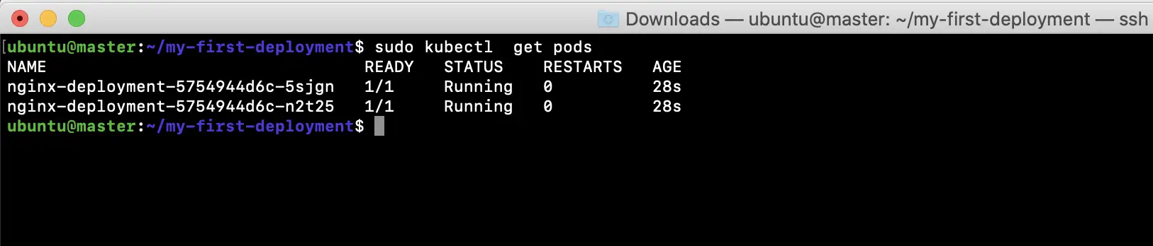 Creating Your First Deployment On A Kubernetes Cluster