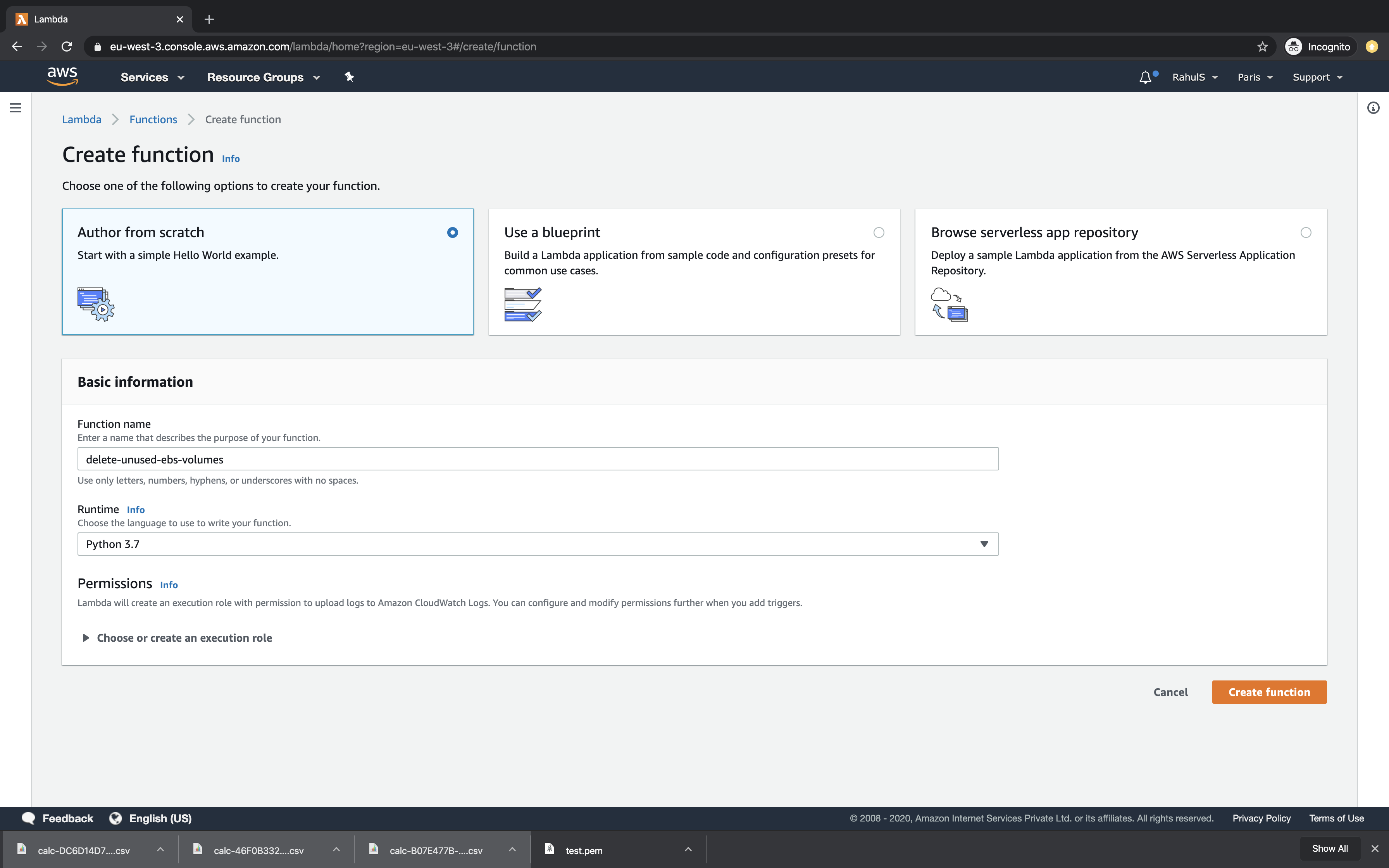 Delete Unused Ebs Elastic Block Storage Volumes On Aws Using A Lambda Function