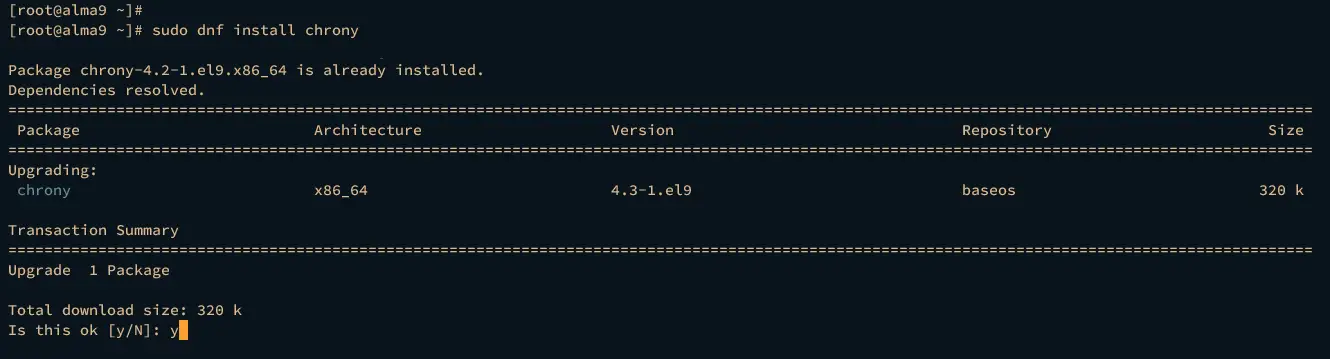 Guide To Set Up Chrony As Ntp Server And Client On Almalinux 9