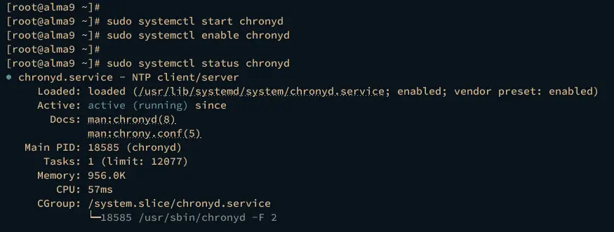 Guide to Set up Chrony as NTP Server and Client on AlmaLinux 9