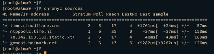 Guide to Set up Chrony as NTP Server and Client on AlmaLinux 9
