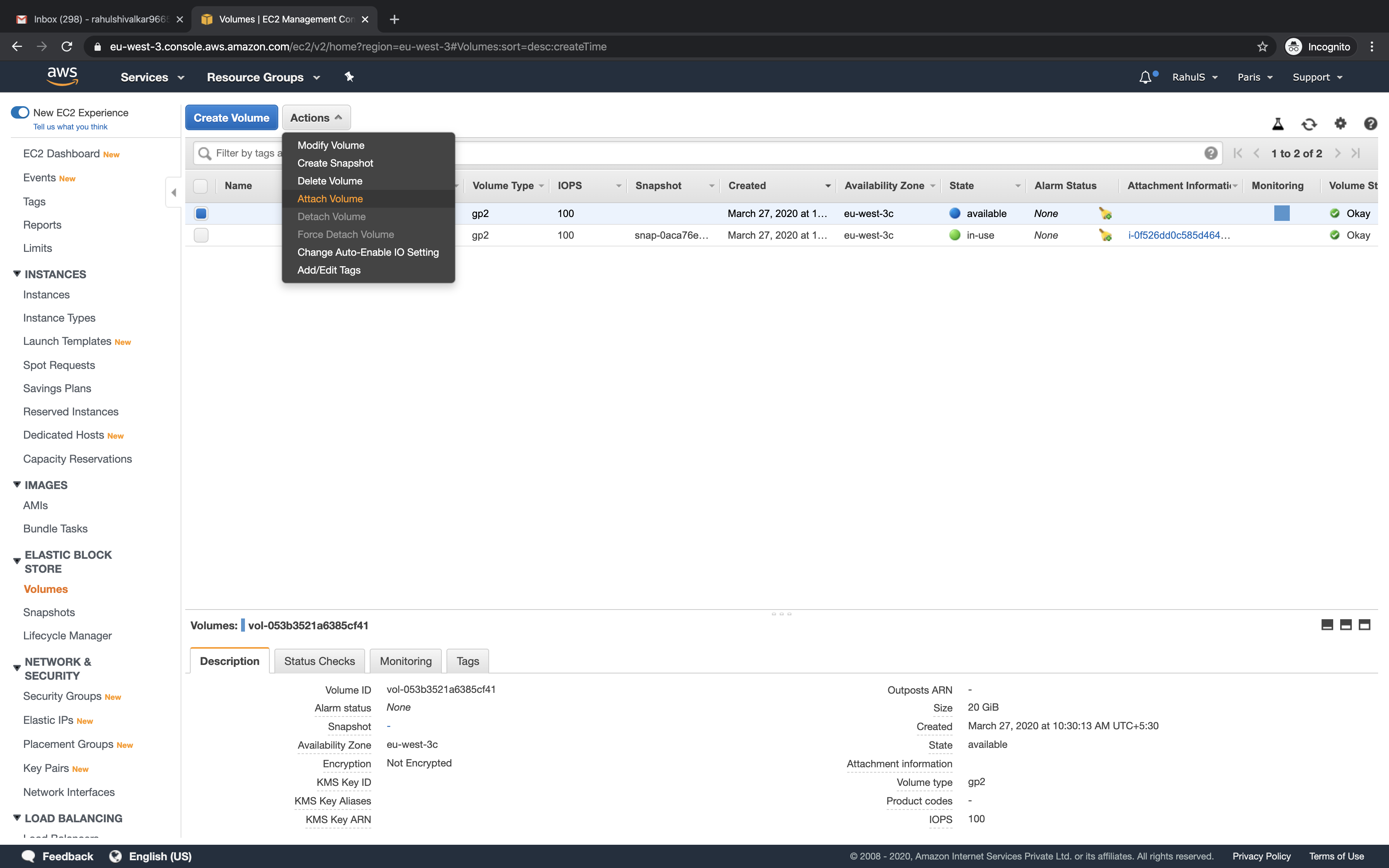 How to create and attach an EBS (Elastic Block Storage) Volume to an ...