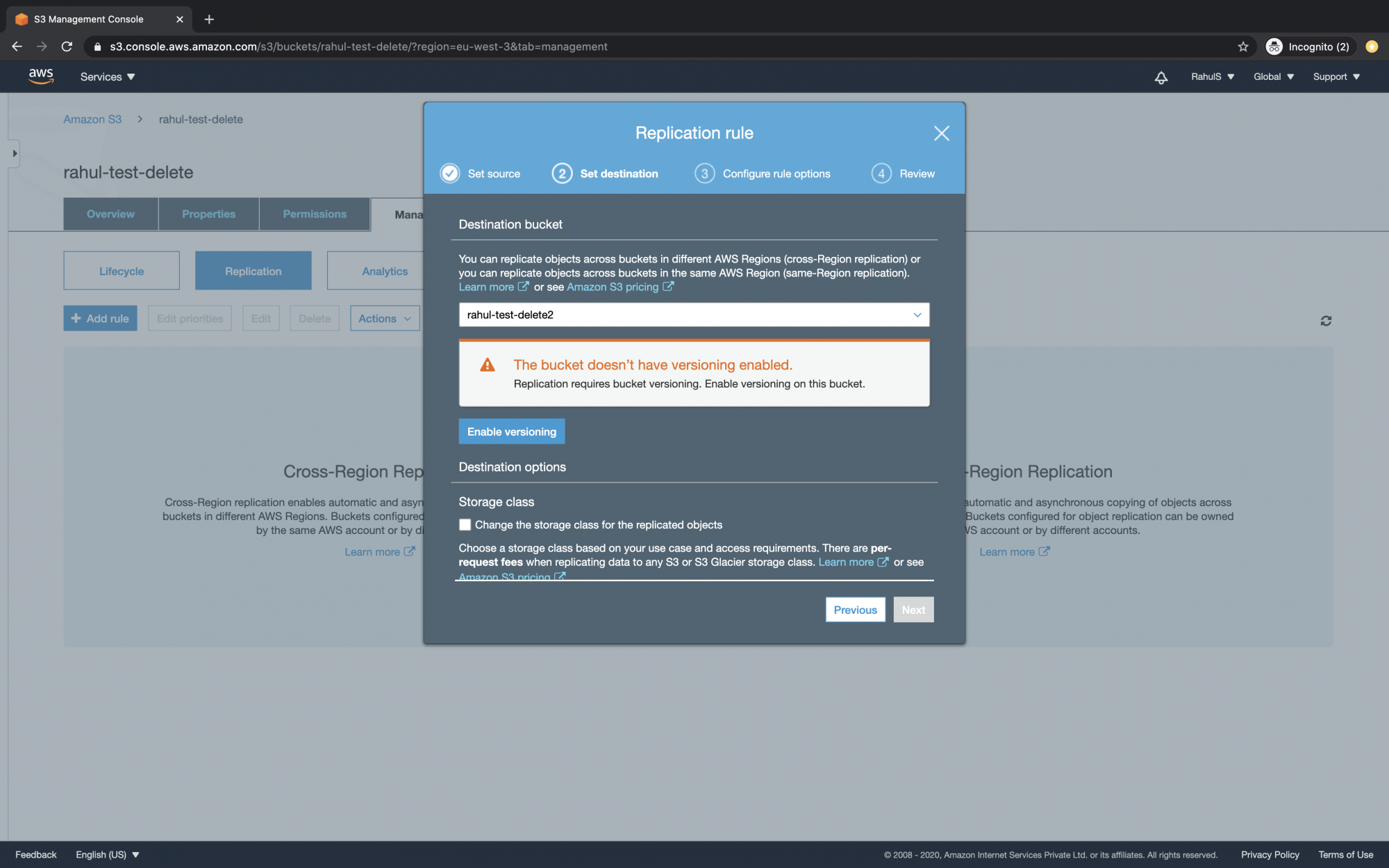 How To Add A Replication Rule To An S3 Bucket