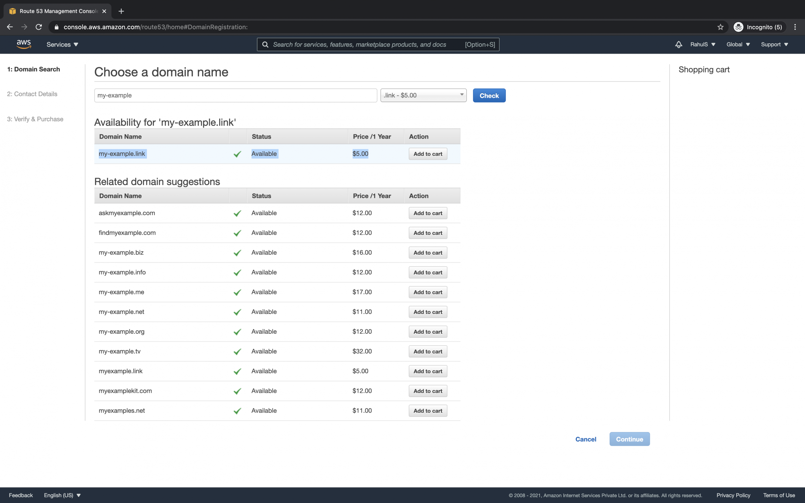 How to Register a Domain Name on AWS