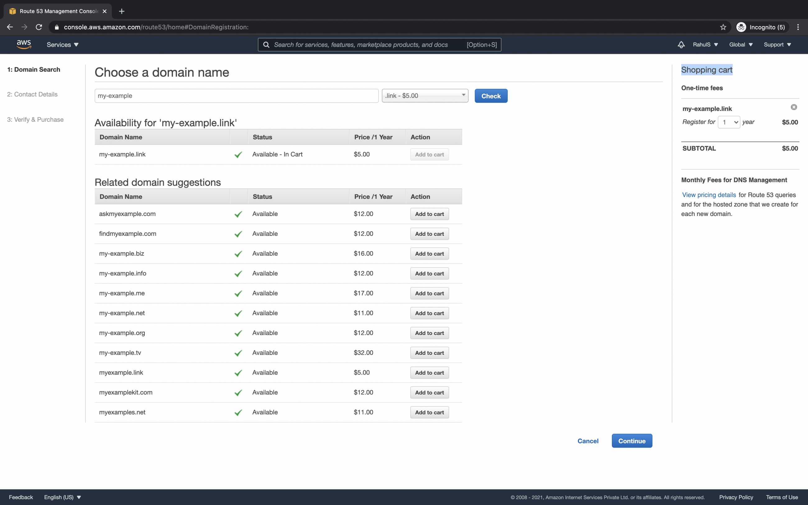 How to Register a Domain Name on AWS
