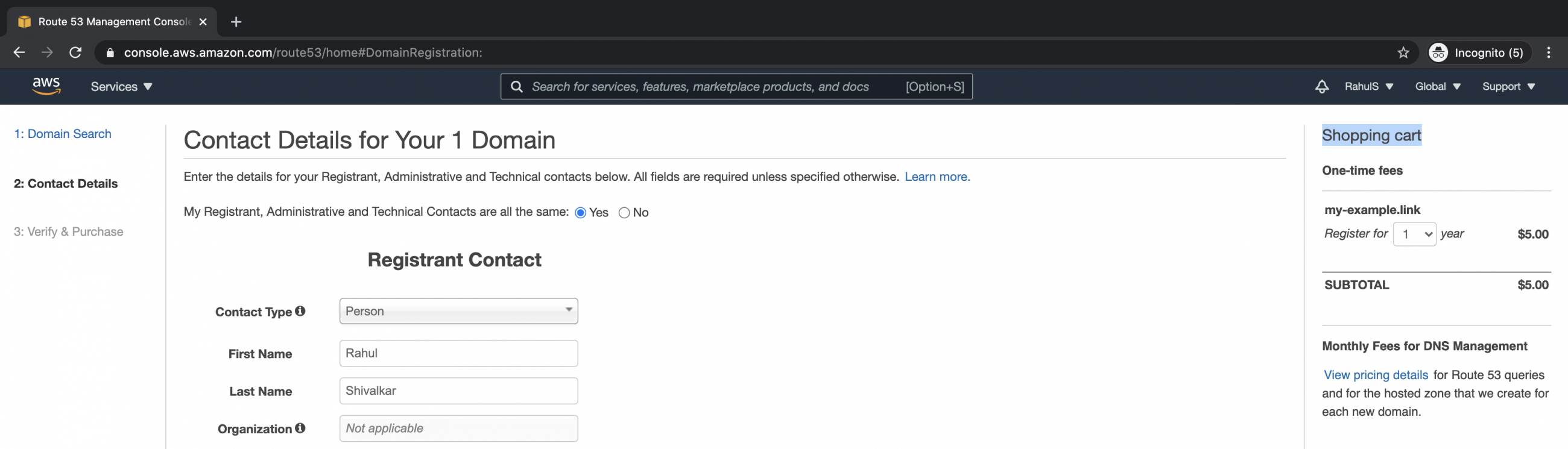 How to Register a Domain Name on AWS