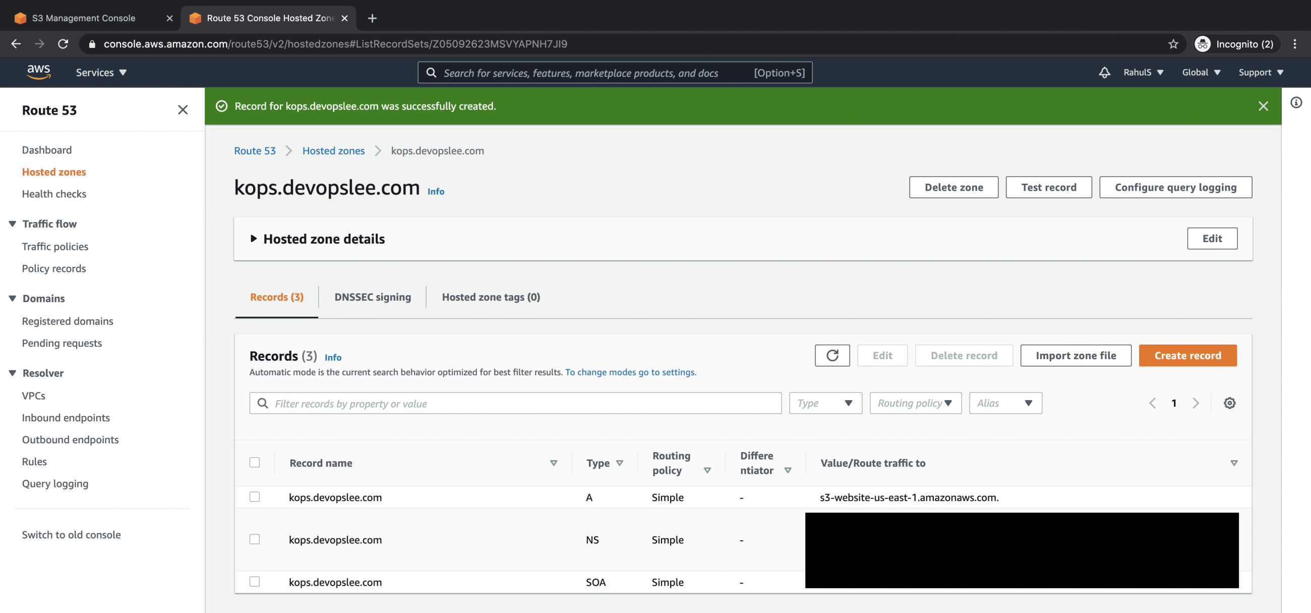 How To Configure Route53 With Our Domainname To Access A Static Website From S3 On Aws