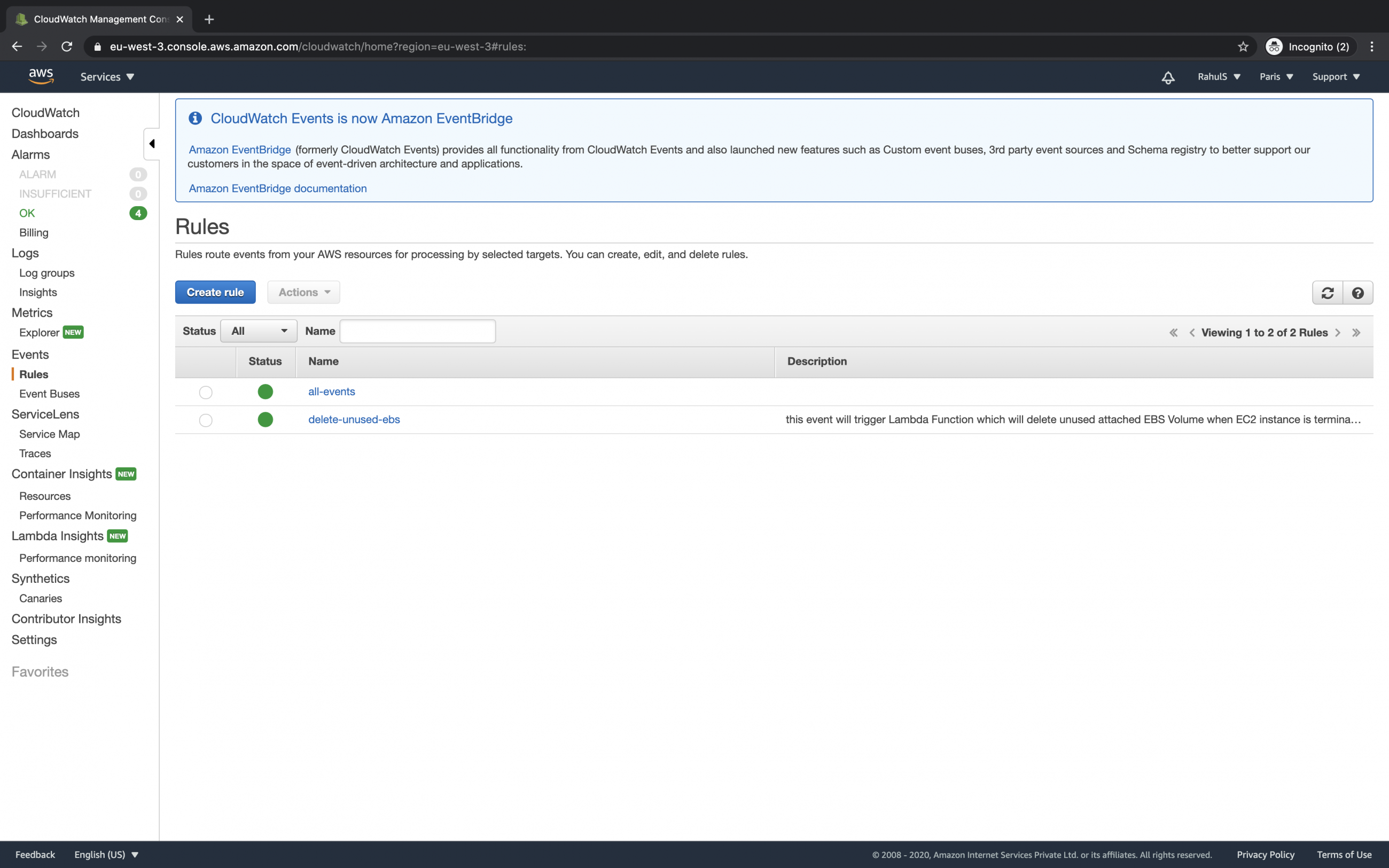 How To Create A Cloudwatch Event Rule In Aws Cộng Đồng Linux
