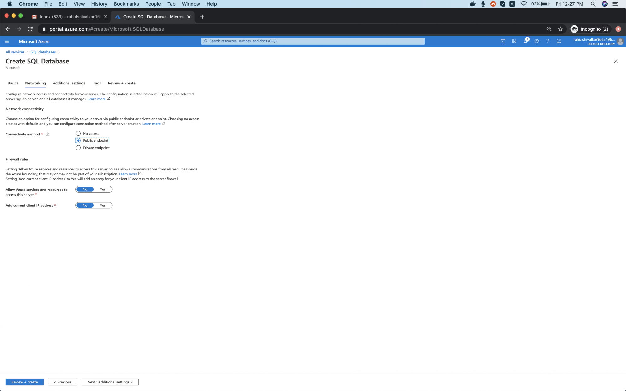 How To Create A Mysql Database Server And Database In Azure Cloud