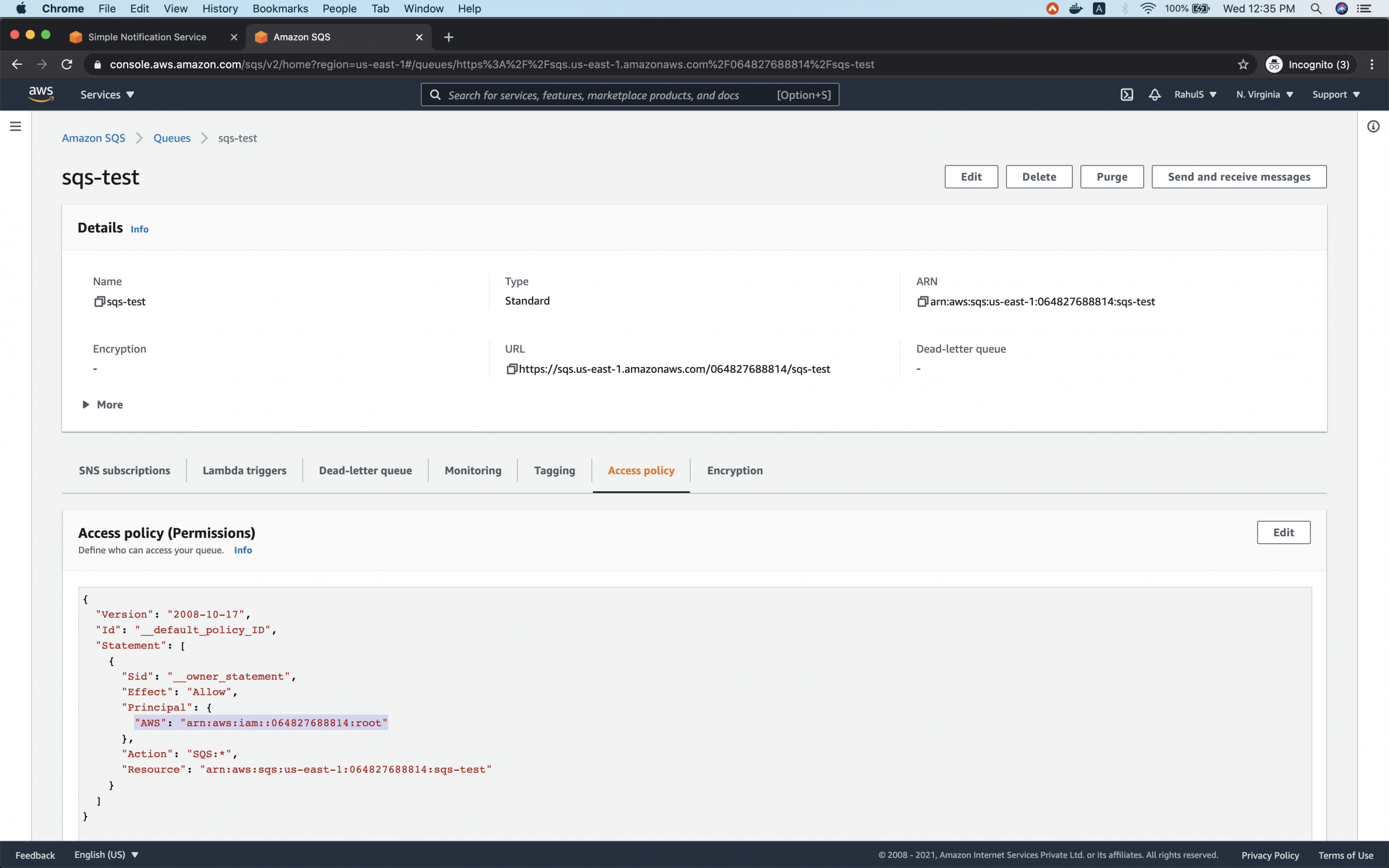 How to create a subscription between an SQS queue and SNS topic on AWS - Cộng Đồng Linux