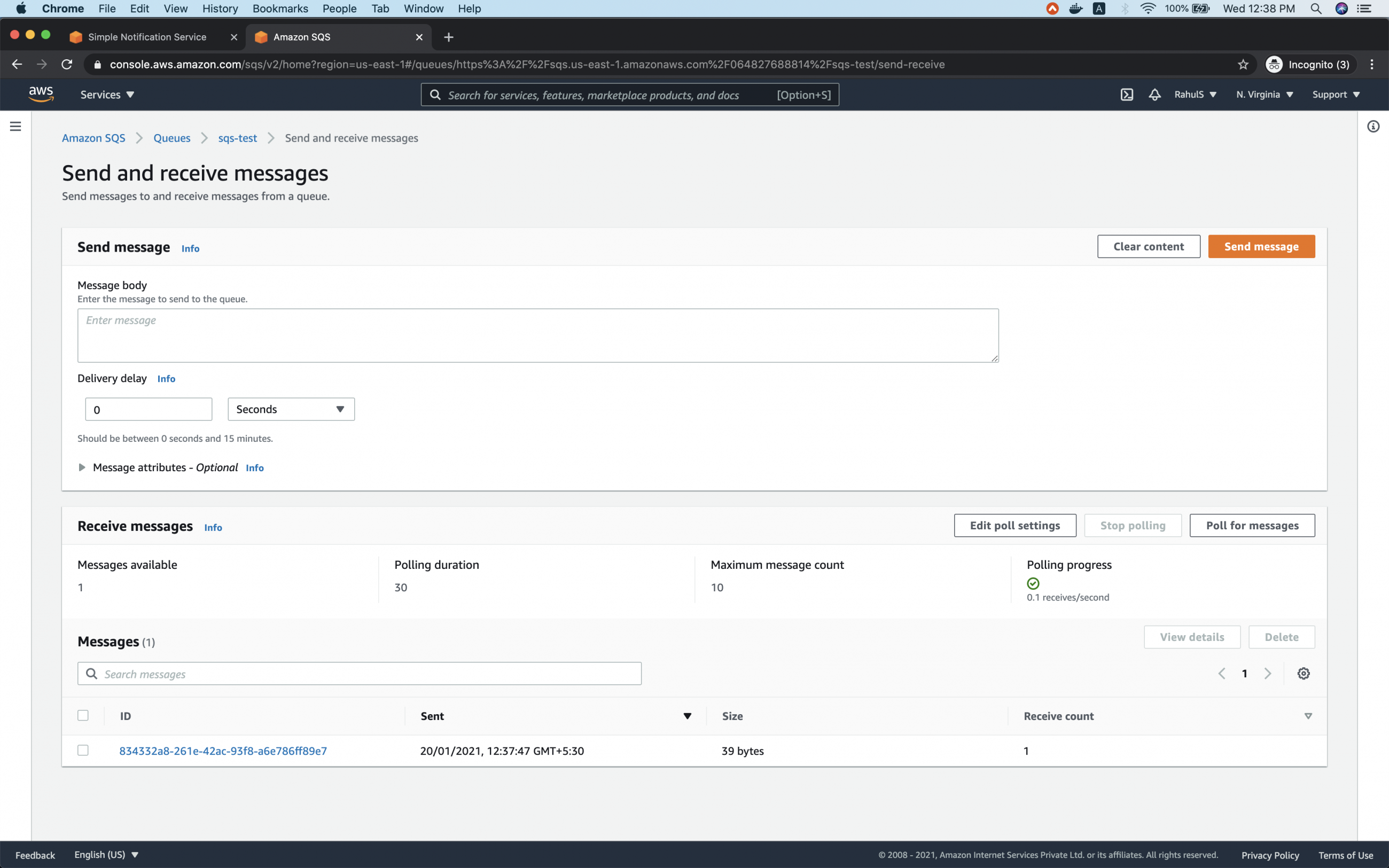 How To Create A Subscription Between An Sqs Queue And Sns Topic On Aws