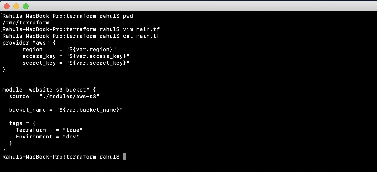 How To Create A Terraform Module