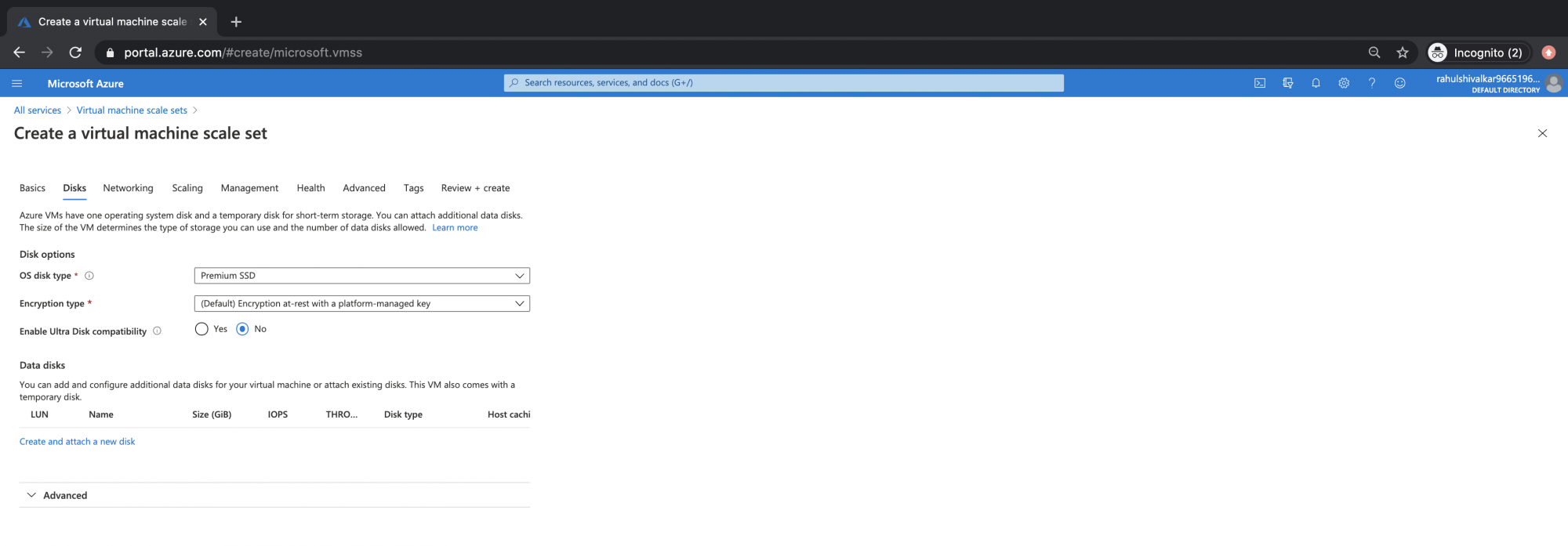 How to create a Virtual Machine scale set on Azure