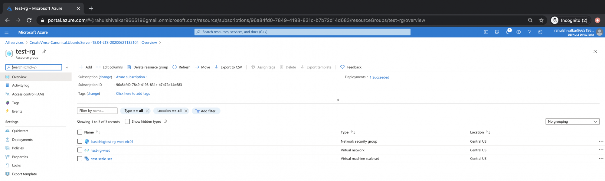 How to create a Virtual Machine scale set on Azure