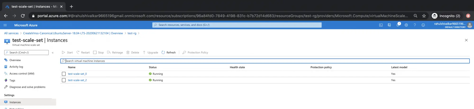 How to create a Virtual Machine scale set on Azure