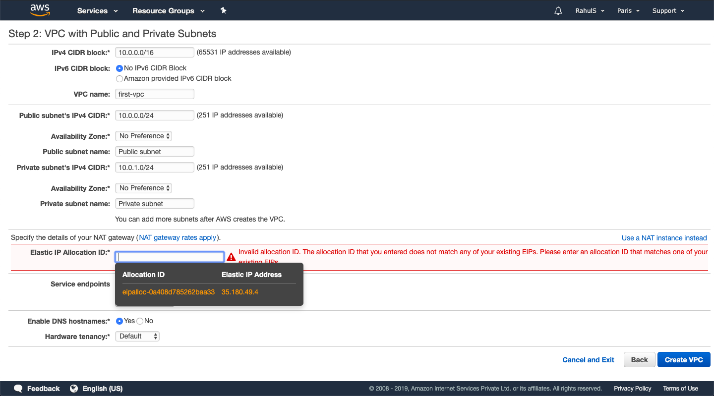 How to create a Virtual Private Cloud (VPC) in AWS