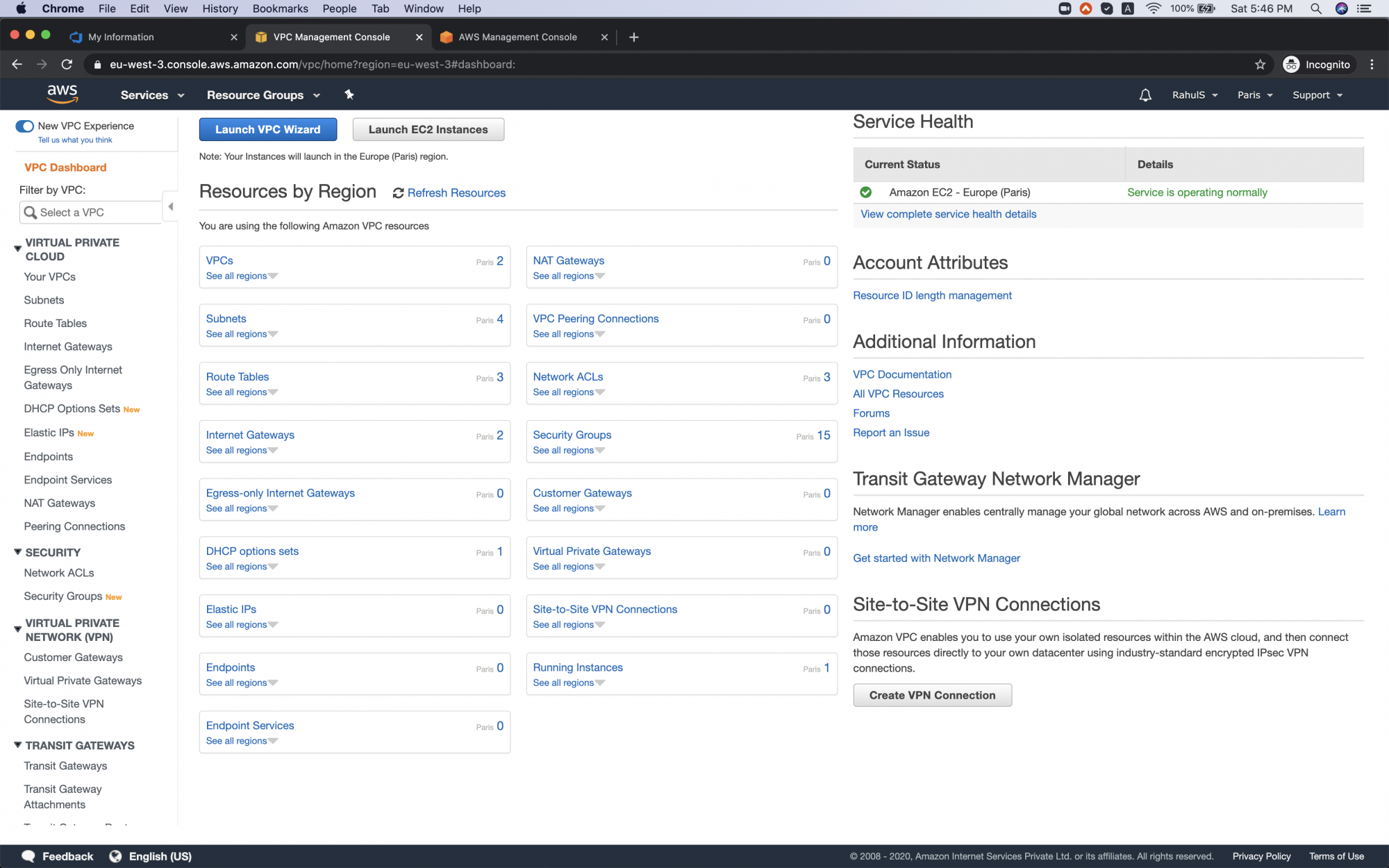 How to create a VPC Peering between 2 VPCs on AWS