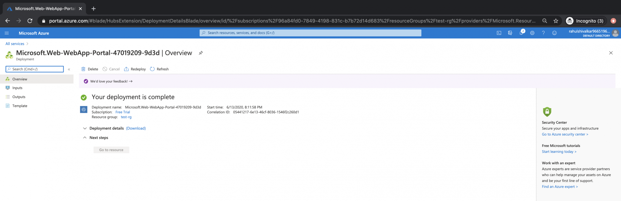 How to create an App Service on Azure Cloud