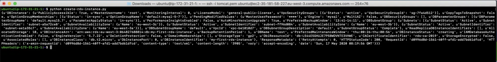 How To Create An Rds Instance Using Python Boto3 On Aws