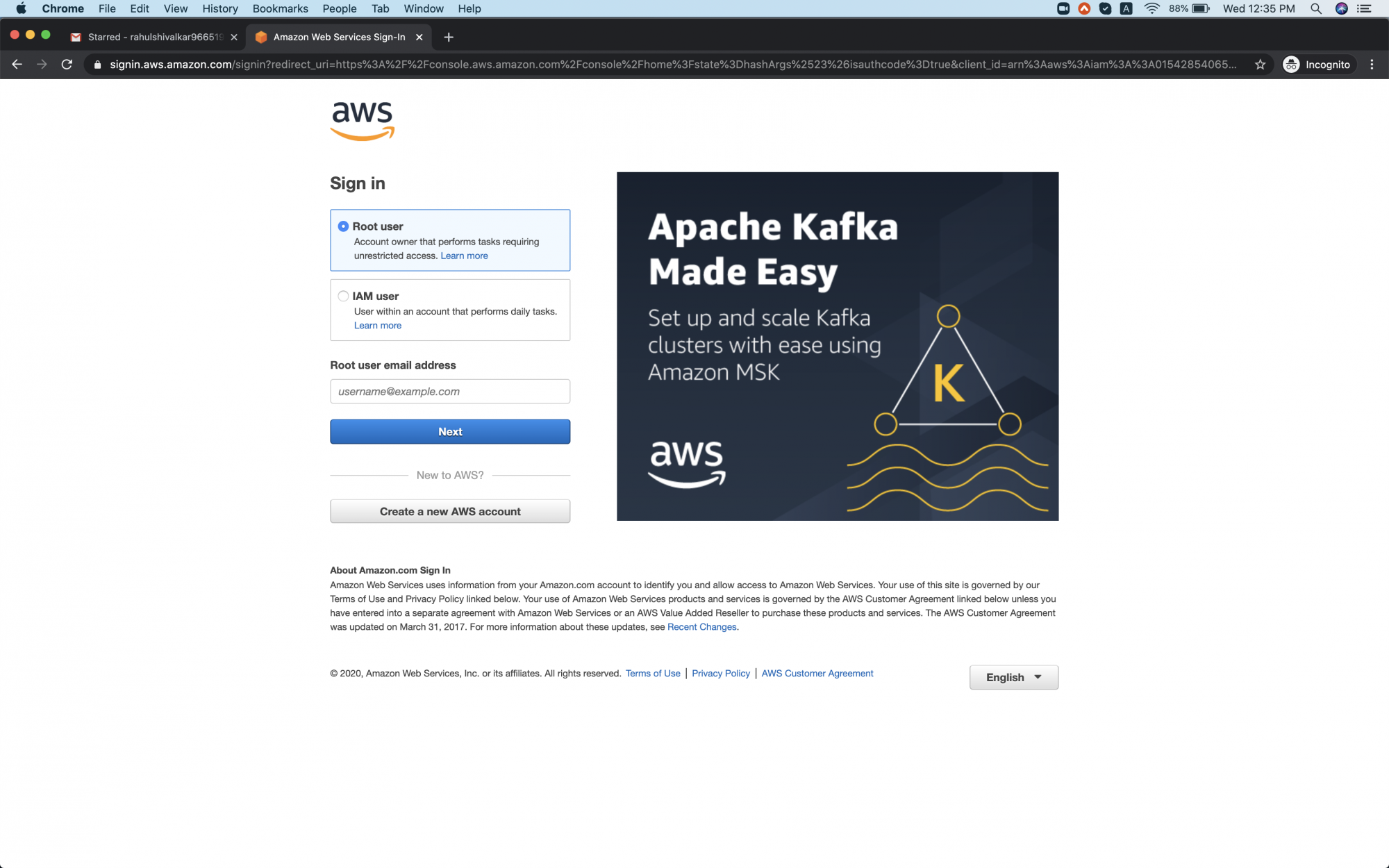 How to create an SNS Topic and a Subscriber on AWS