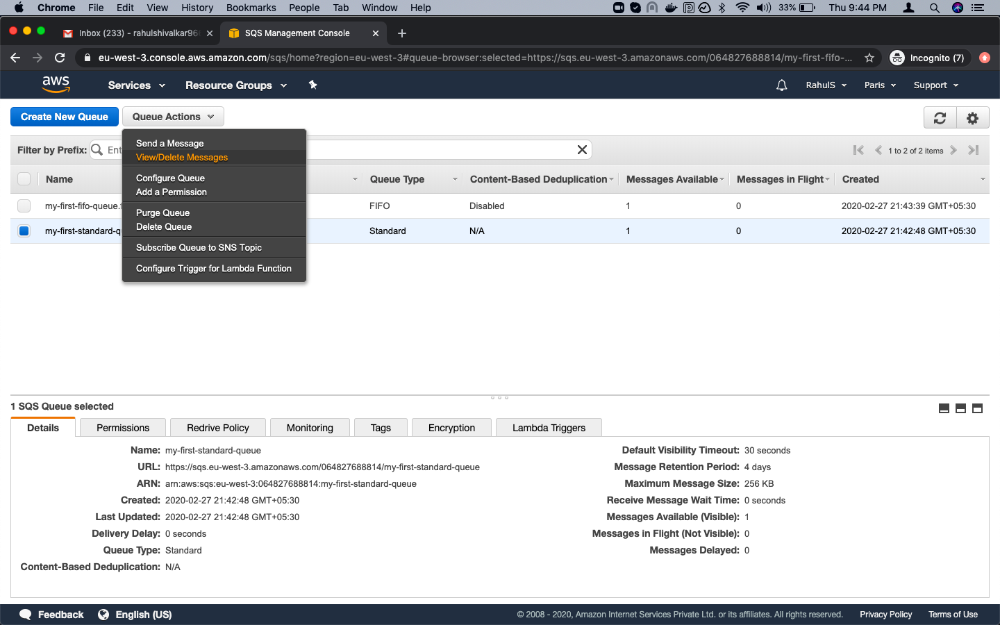 How To Create An Sqs Queue On Aws