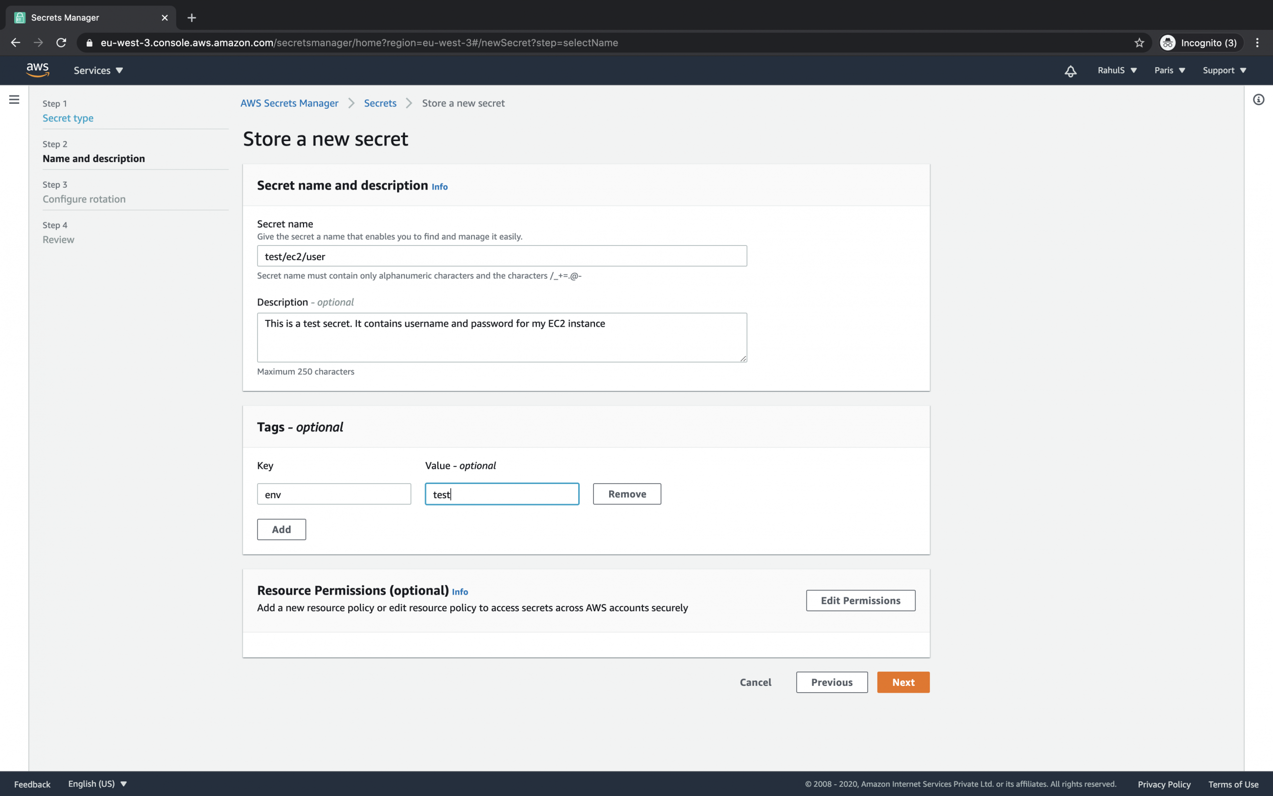 How To Create And Store Secrets Using Secret Manager In Aws
