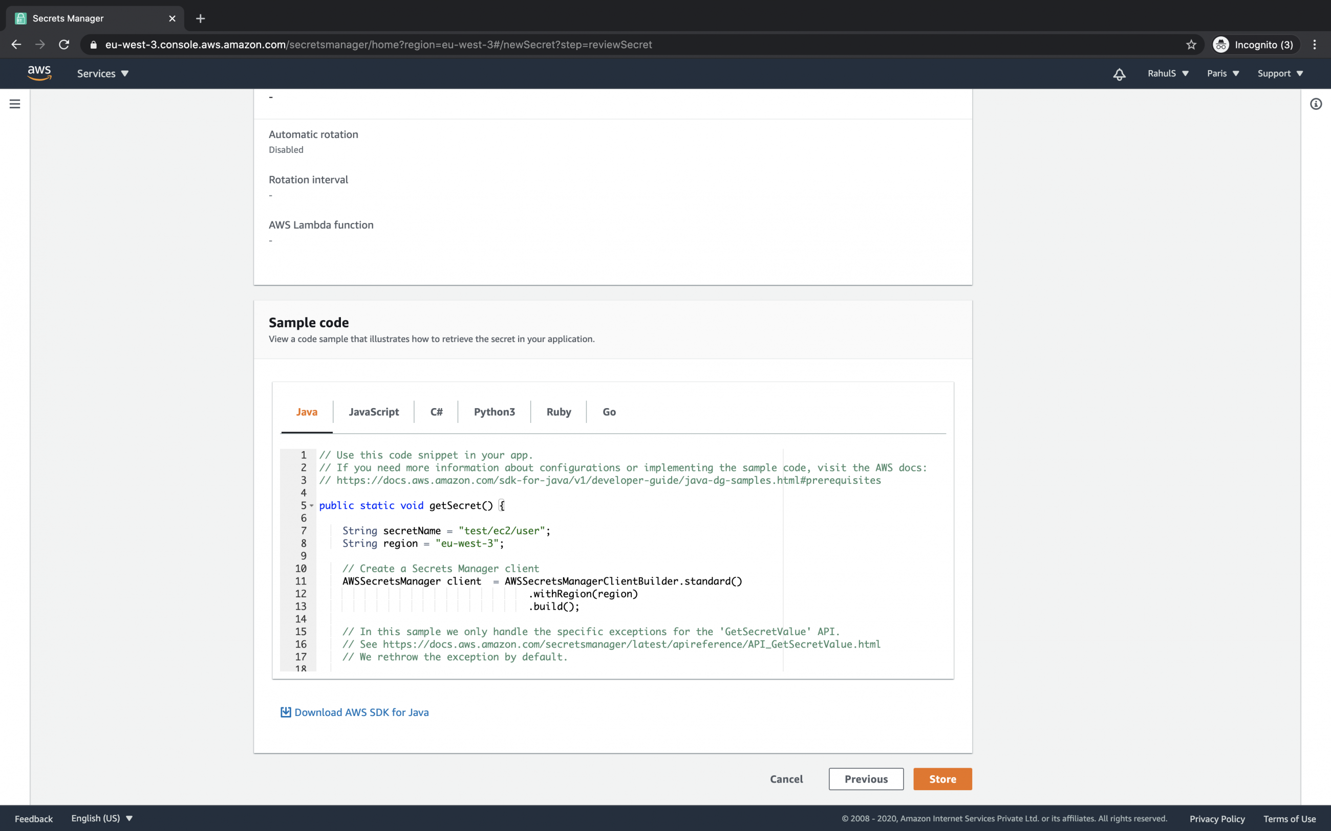 How To Create And Store Secrets Using Secret Manager In Aws