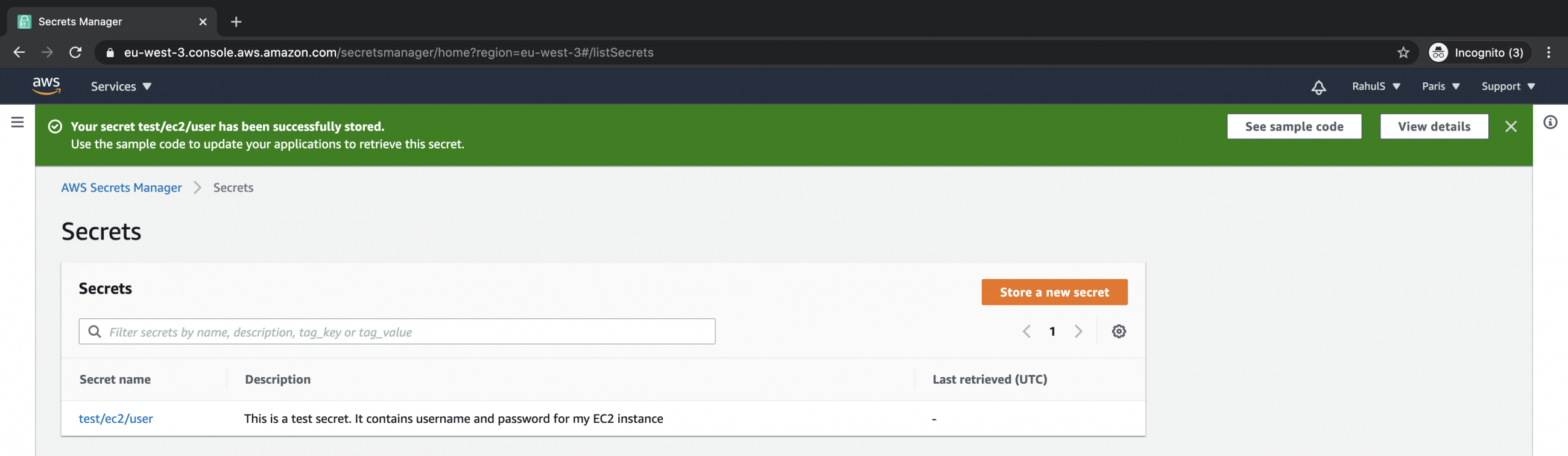 How To Create And Store Secrets Using Secret Manager In Aws