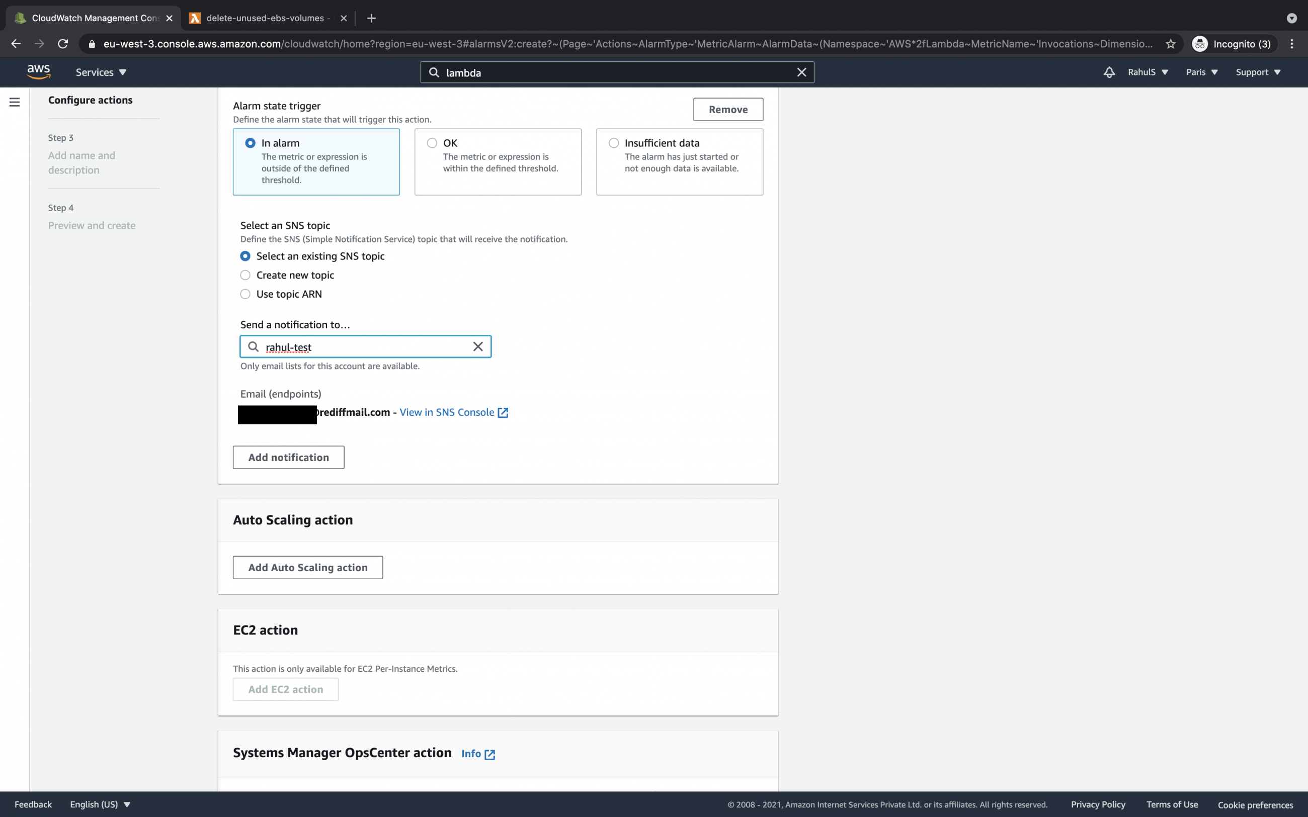 How To Create Cloudwatch Alarms For A Lambda Function On Aws Cộng Đồng Linux