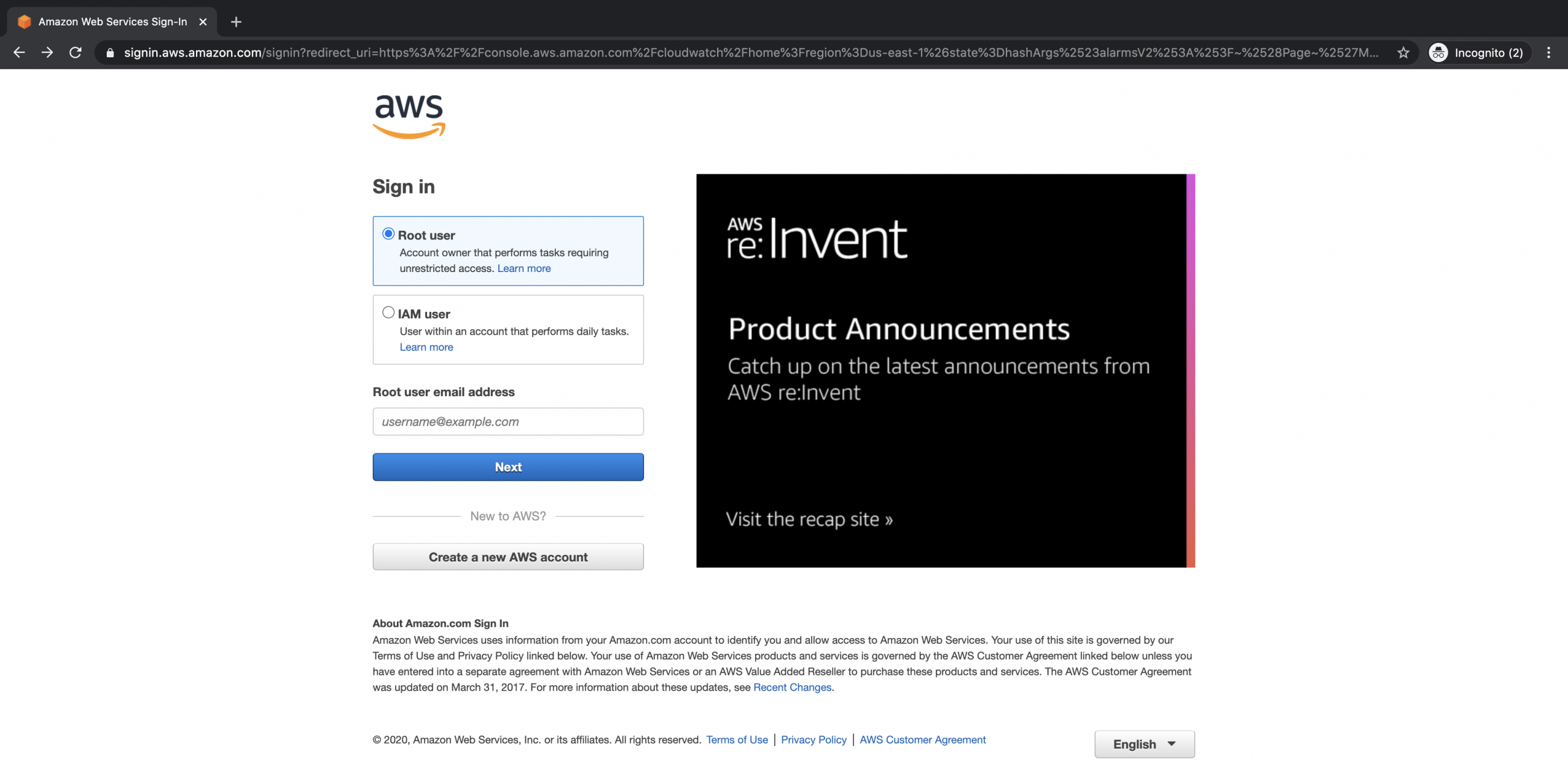 How to create Cloudwatch alarms for an SNS Topic on AWS