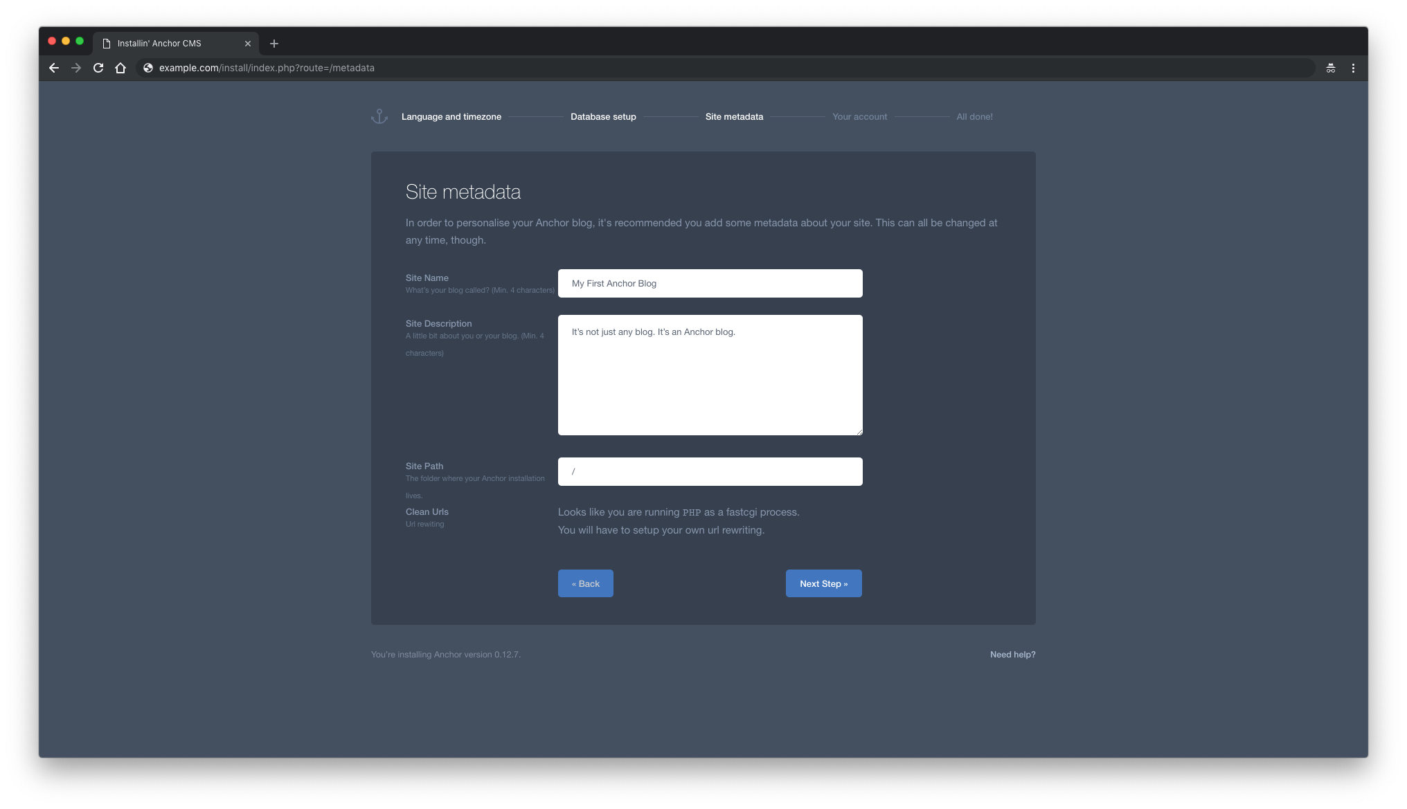 How to Install Anchor CMS on CentOS 7