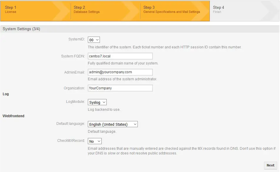 How to install OTRS (OpenSource Trouble Ticket System) on CentOS 7