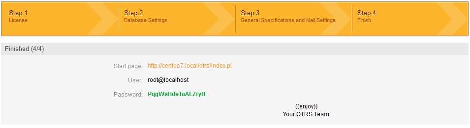 How to install OTRS (OpenSource Trouble Ticket System) on CentOS 7